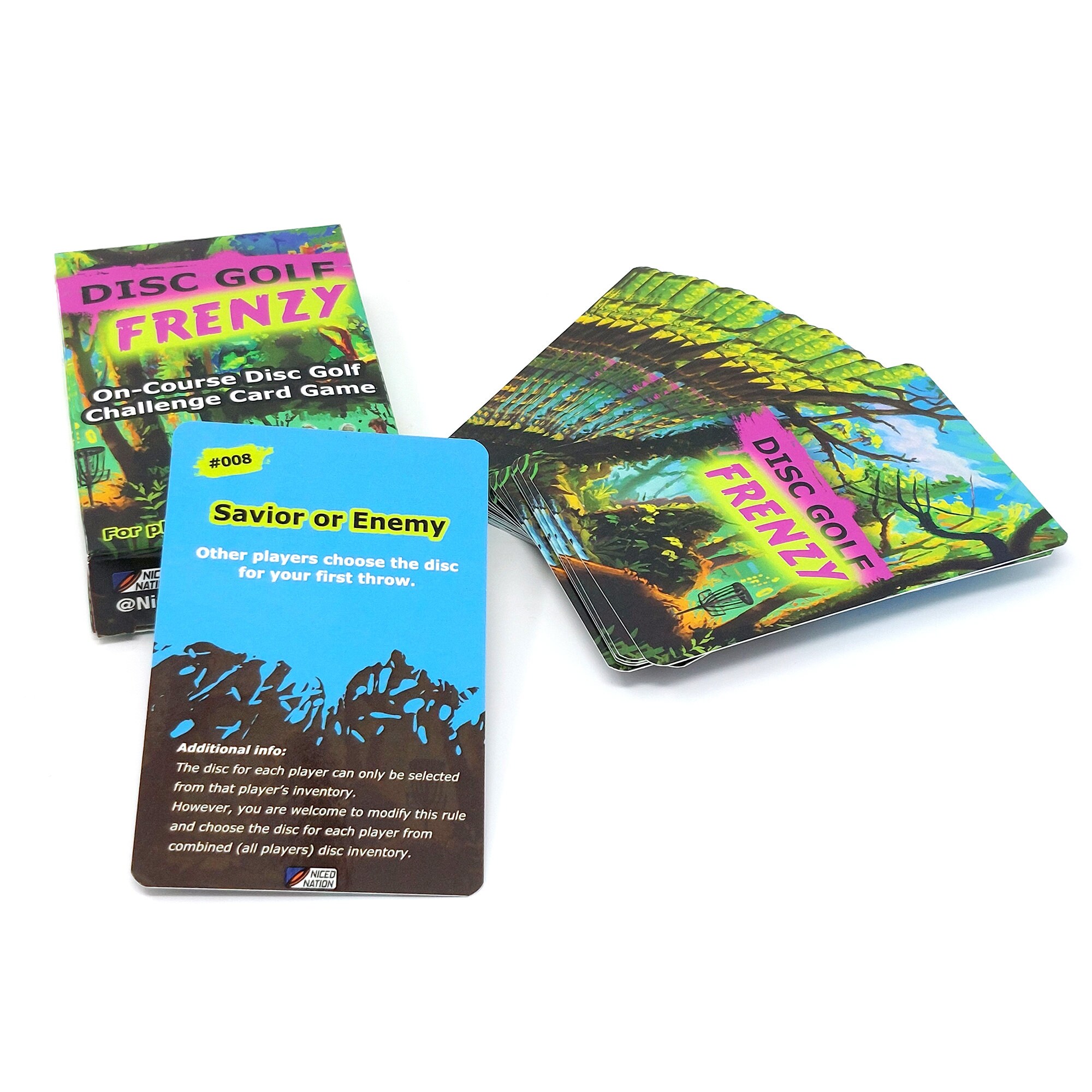 Disc Golf Frenzy Disc Golf Card Game by Niced Nation - Etsy
