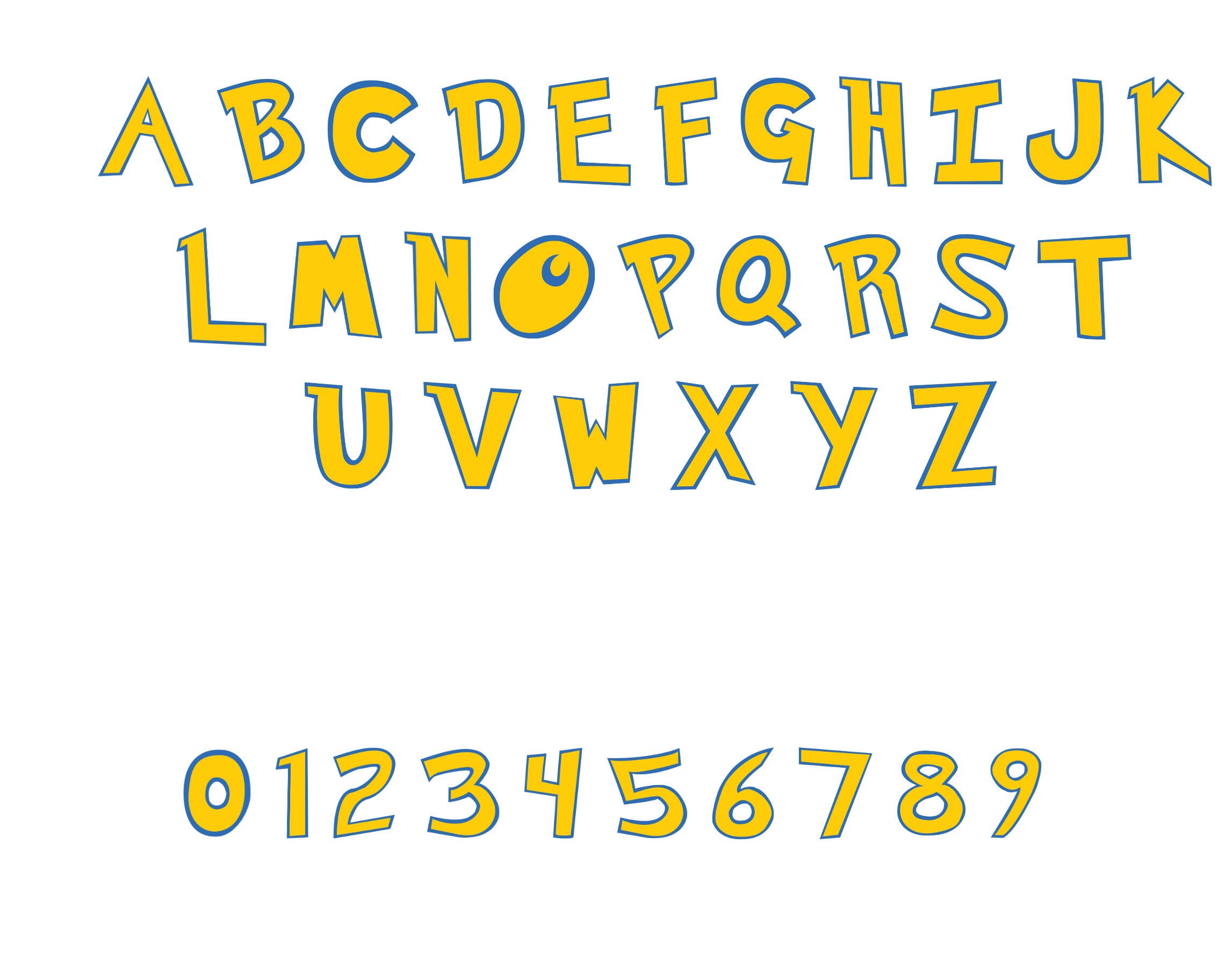Poke Alphabet Pokemon Font Svg Pokemon Alphabet Letter SVG - Etsy Ireland