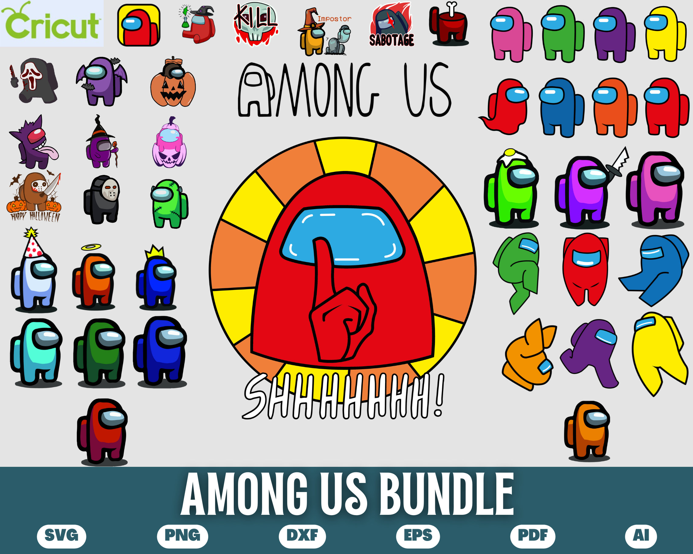 Among us layered svg - booljohn Among us layered svg - booljohn