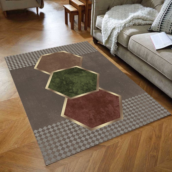 Pentagon Pattern Rug - Etsy