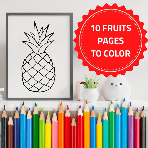 Printable Coloring Pages for Kids Toddlers Preschoolers 10 - Etsy