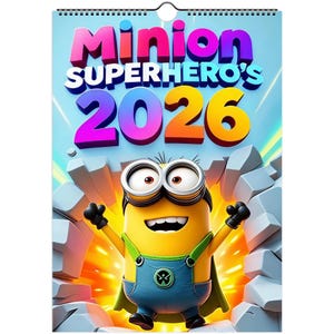 2026 Minions Calendar - Etsy
