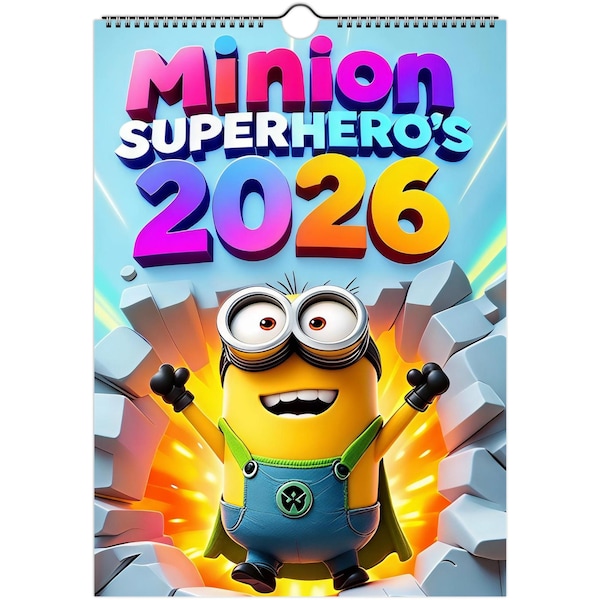 2026 Minions Calendar - Etsy