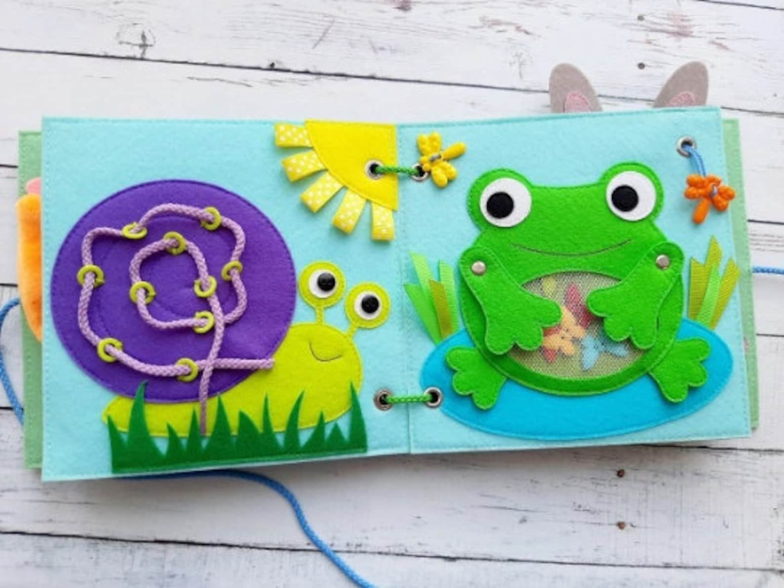 Forest Animals Quiet Book Pattern PDF, Felt Book Template, Woodland ...