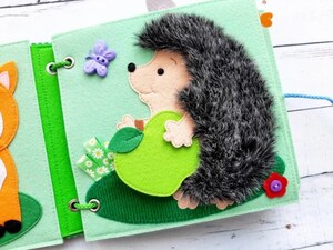 Forest Animals Quiet Book Pattern PDF, Felt Book Template, Woodland ...