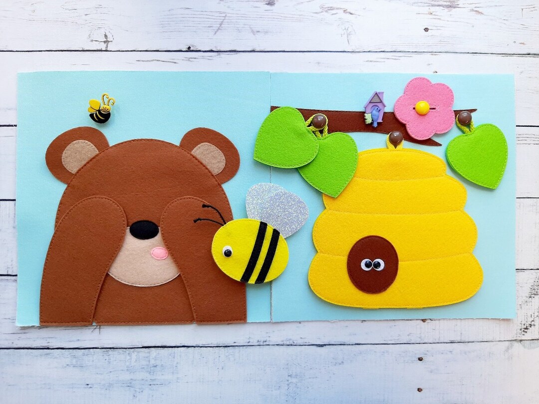 Quiet Book Pattern Pdf, Quiet Book Pages, Sensory Book Template, Felt ...