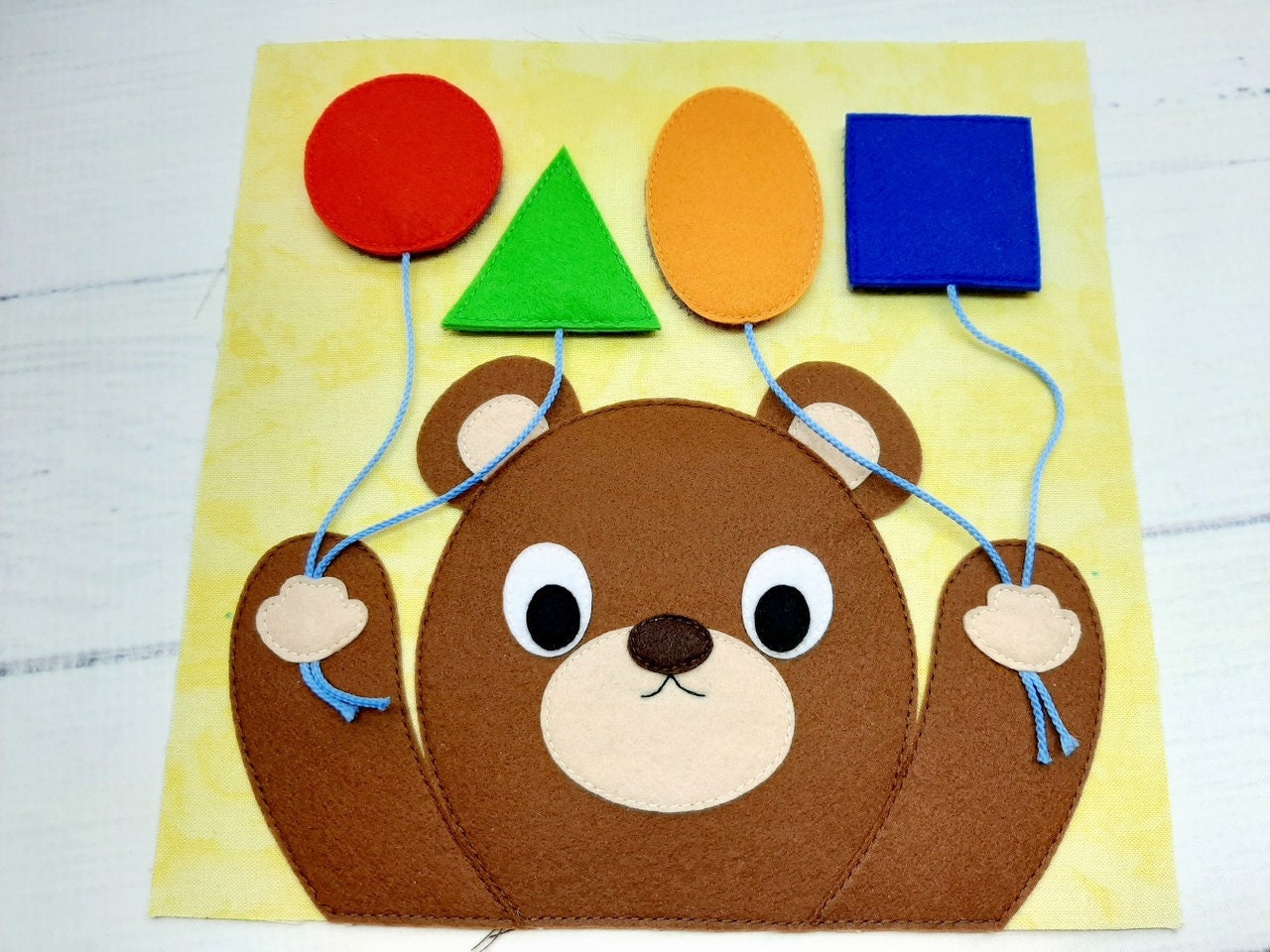 Birthday Quiet Book Pattern Pdf ,soft Sensory Book Template, Felt Book ...