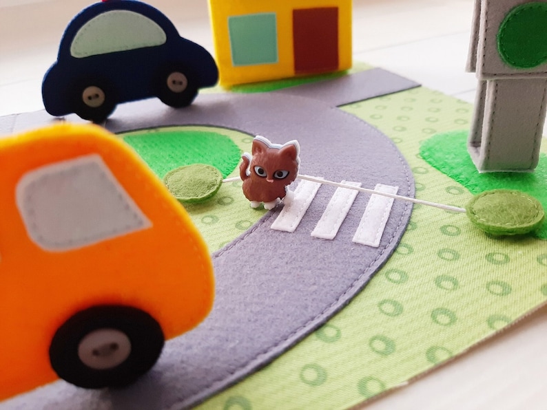 Felt Road Quiet Book Pattern Pdf soft Sensory Book Template - Etsy