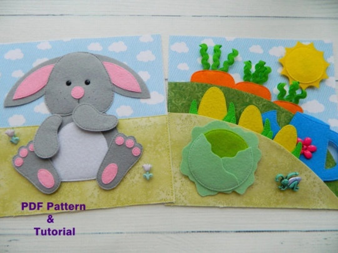 Quiet Book PDF Pattern, Busy Book Pattern, Quiet Book Pages, Toddler ...