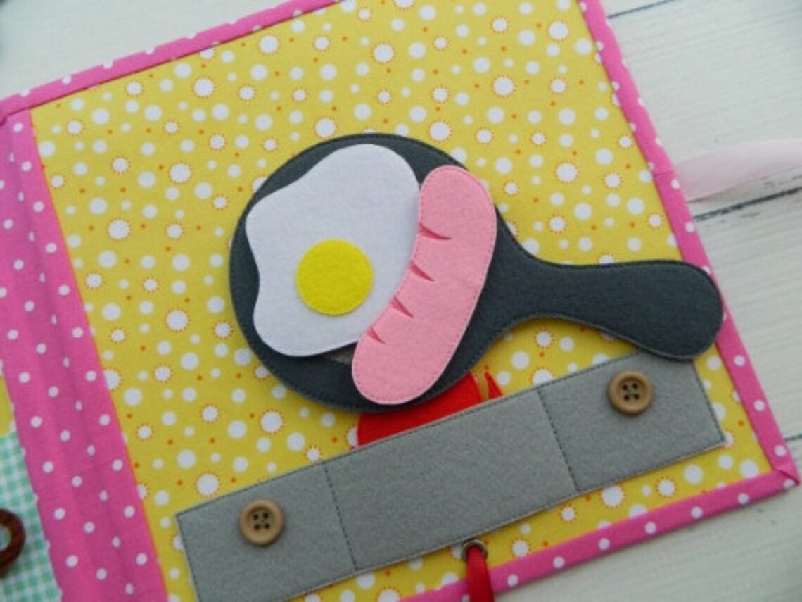 Cooking Quiet Book PDF Pattern Busy Book Pattern Diy Quiet - Etsy