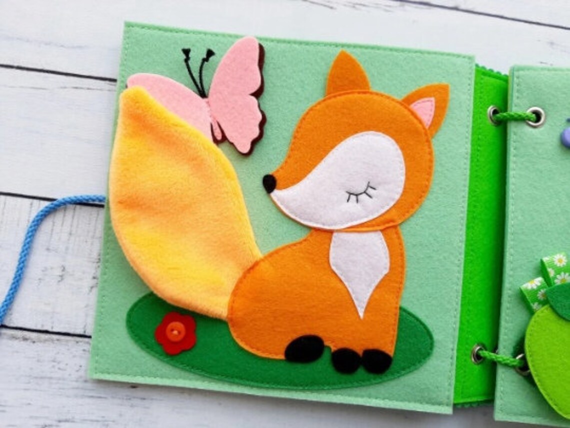 Forest Animals Quiet Book Pattern PDF Felt Book Template - Etsy