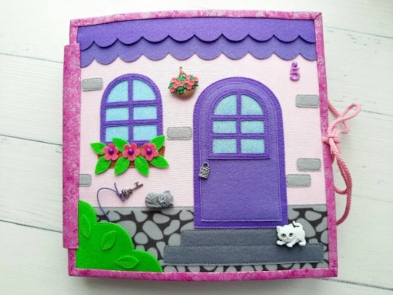 Quiet Book PDF Pattern, DOLLHOUSE Quiet Book. Felt Book Template - Etsy