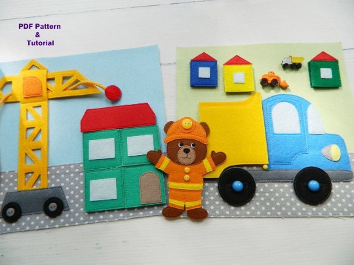 Quiet Book Pattern Pdf Quiet Book Pages Sensory Book - Etsy