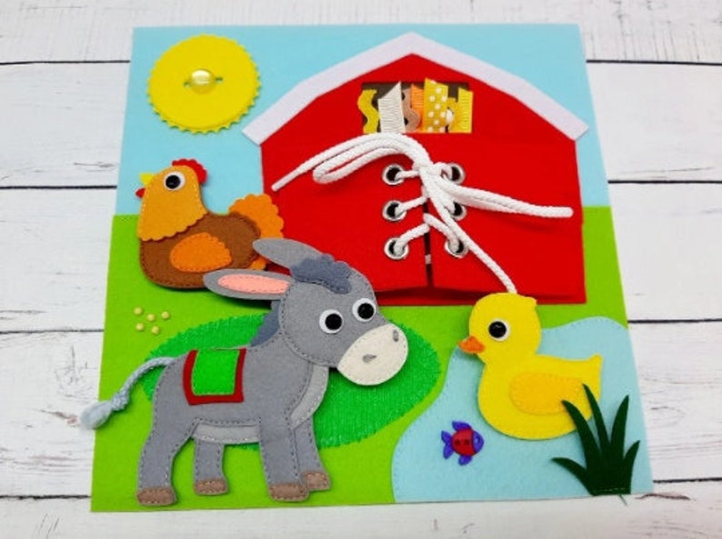 FARM Quiet Book PDF Pattern, Busy Book Pattern, Diy Quiet Book Pages ...