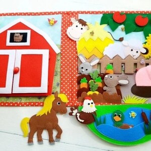 FARM Quiet Book PDF Pattern, Busy Book Pattern, Diy Quiet Book Pages ...