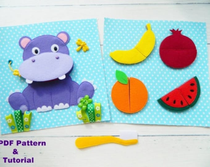 Filz Weg Quiet book Pattern pdf, Filzbuch Nähanleitung, Filz Buch ...