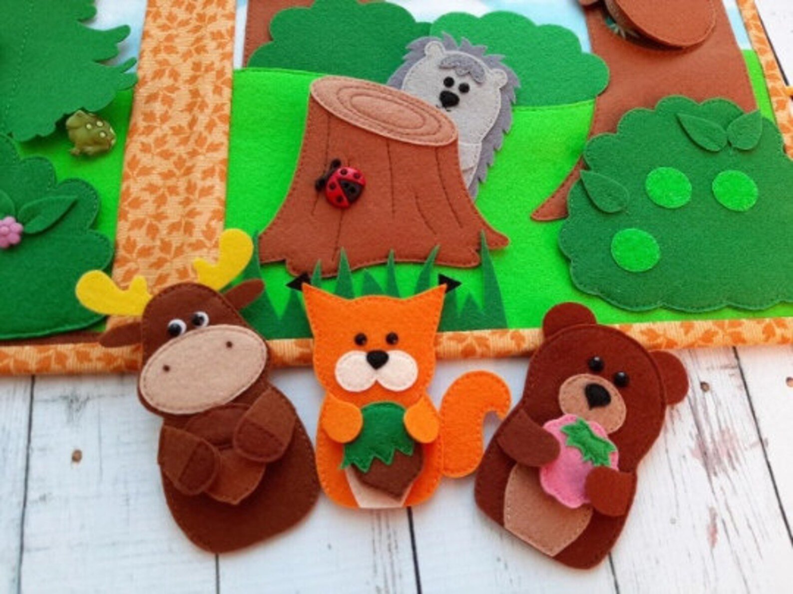 Woodland Quiet Book PDF Pattern Busy Book Pattern Diy Quiet - Etsy