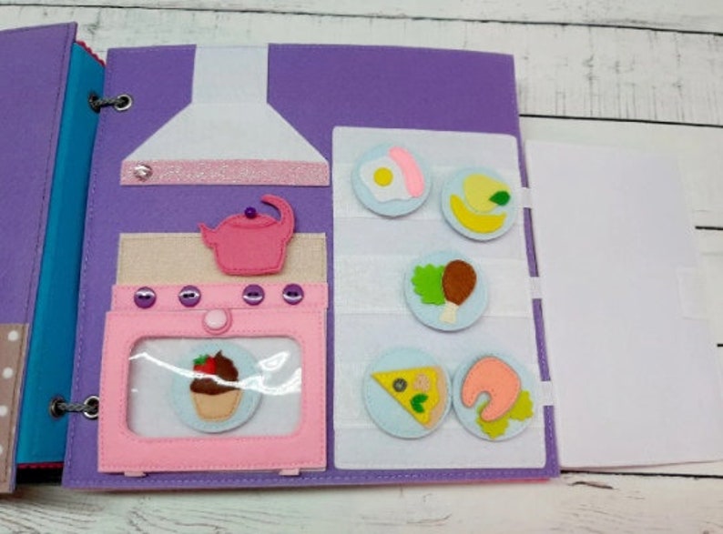 Quiet Book PDF Pattern, DOLLHOUSE Quiet Book. Felt Book Template - Etsy