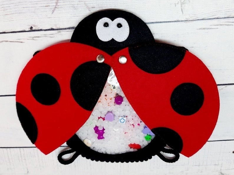 I Spy Bag Pattern, I Spy Bag Ladybug for Toddlers, Sensory Toy Pattern ...