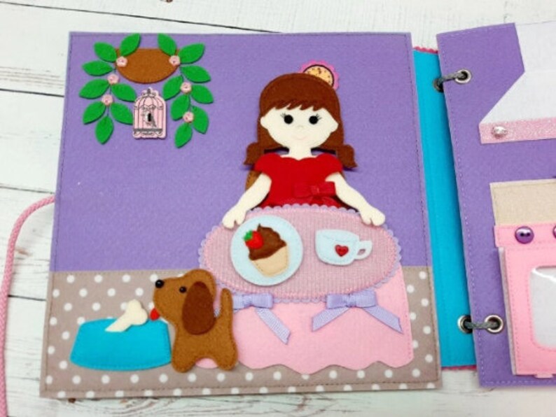 Quiet Book PDF Pattern, DOLLHOUSE Quiet Book. Felt Book Template - Etsy
