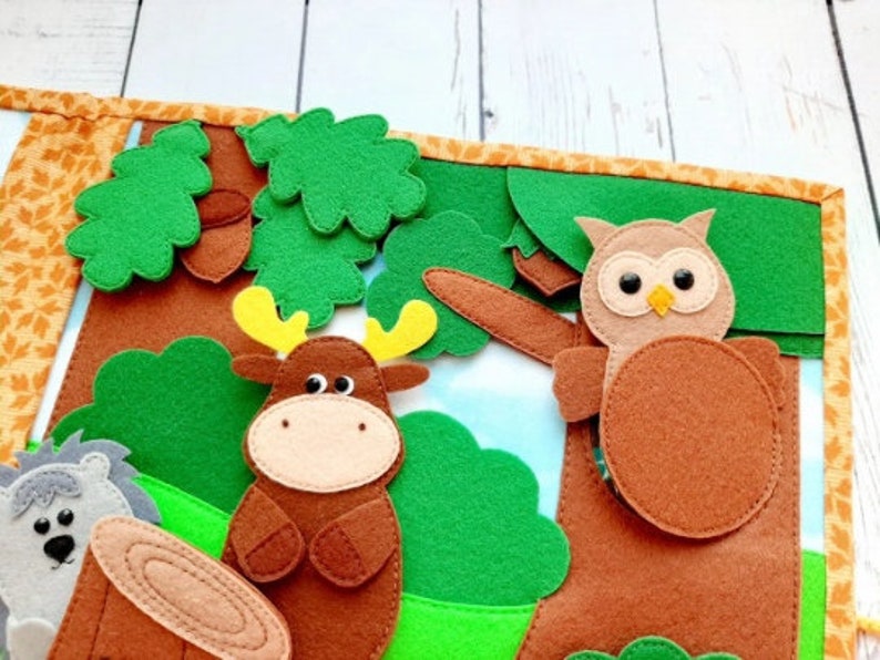 Woodland Quiet Book PDF Pattern Busy Book Pattern Diy Quiet - Etsy