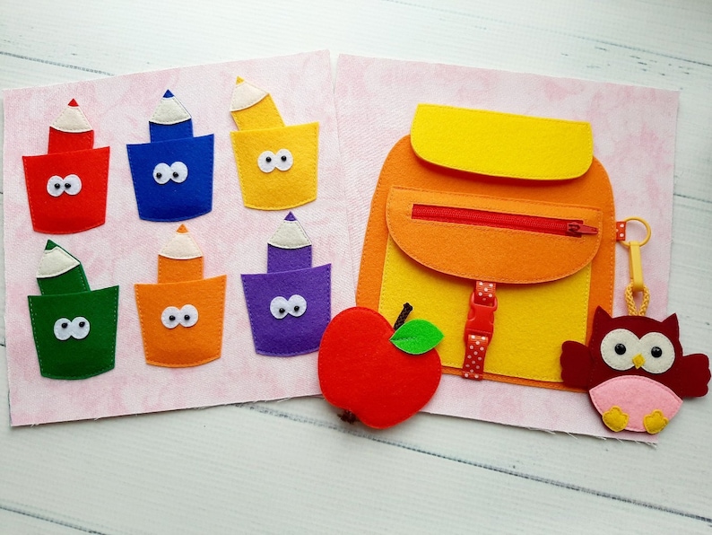 Quiet Book Pattern Pdf Quiet Book Pages Sensory Book - Etsy