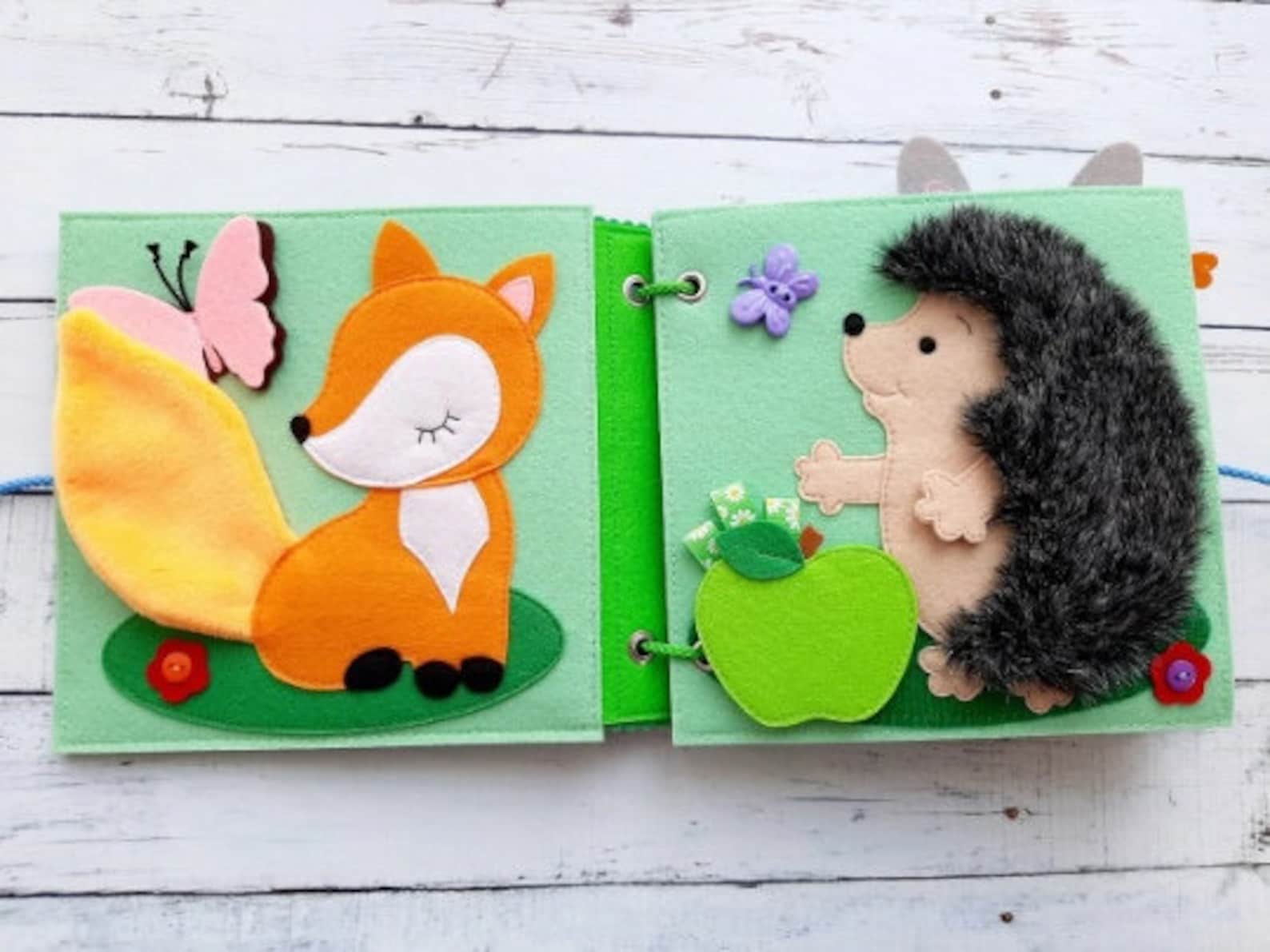 Forest Animals Quiet Book Pattern PDF, Felt Book Template, Woodland ...