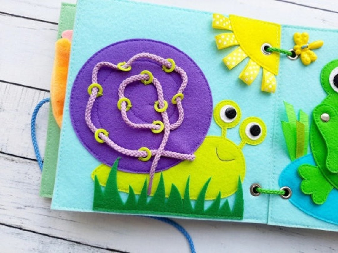 Forest Animals Quiet Book Pattern PDF, Felt Book Template, Woodland ...