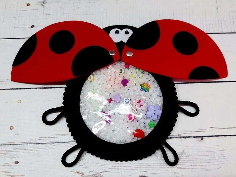I Spy Bag Pattern, I Spy Bag Ladybug for Toddlers, Sensory Toy Pattern ...