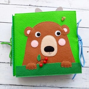 Forest Animals Quiet Book Pattern PDF, Felt Book Template, Woodland ...