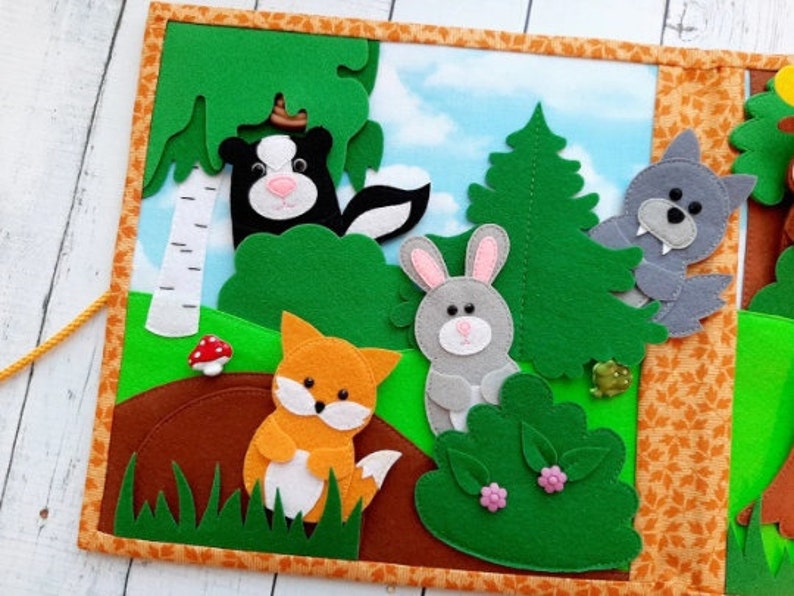 Woodland Quiet Book PDF Pattern Busy Book Pattern Diy Quiet - Etsy