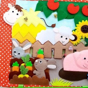 FARM Quiet Book PDF Pattern, Busy Book Pattern, Diy Quiet Book Pages ...