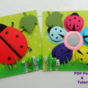 Quiet Book Pattern Pdf, Quiet Book Pages, Sensory Book Template - Etsy