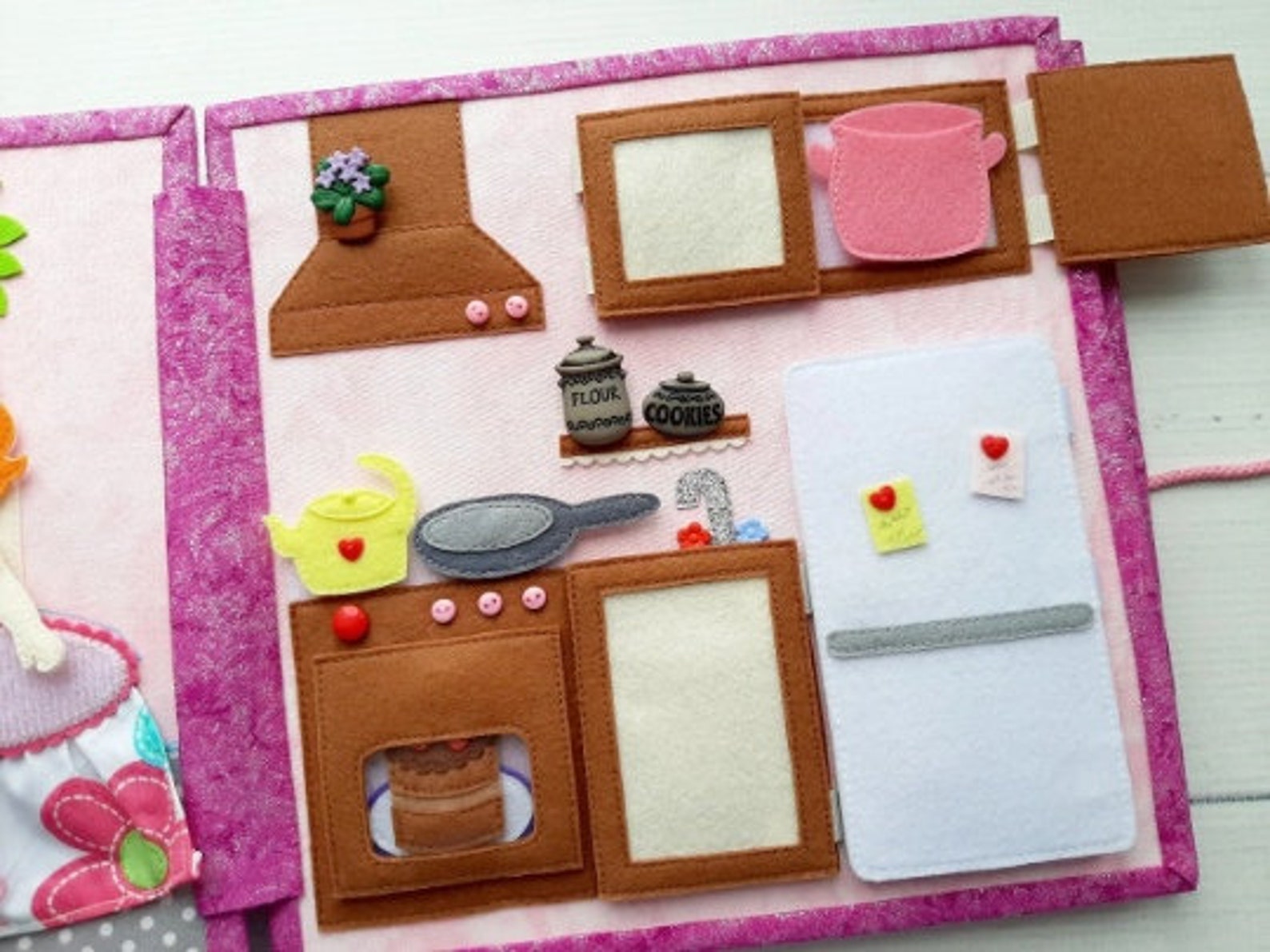 Quiet Book PDF Pattern, DOLLHOUSE Quiet Book. Felt Book Template - Etsy