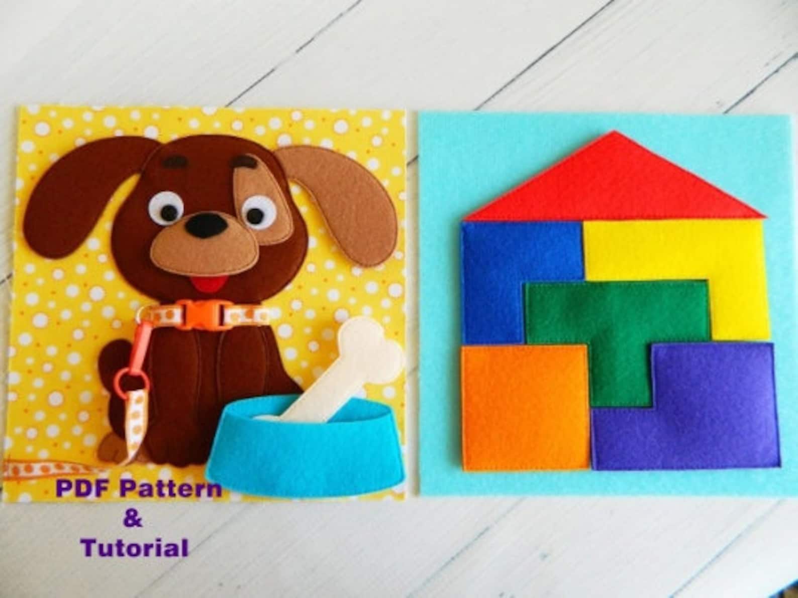 PDF Sewing Pattern & Tutorial, Quiet Book DIY, Busy Book Pattern ...