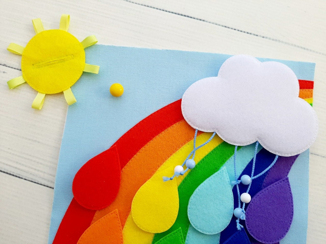 Rainbow Quiet Book Pattern Pdf soft Sensory Book Template - Etsy