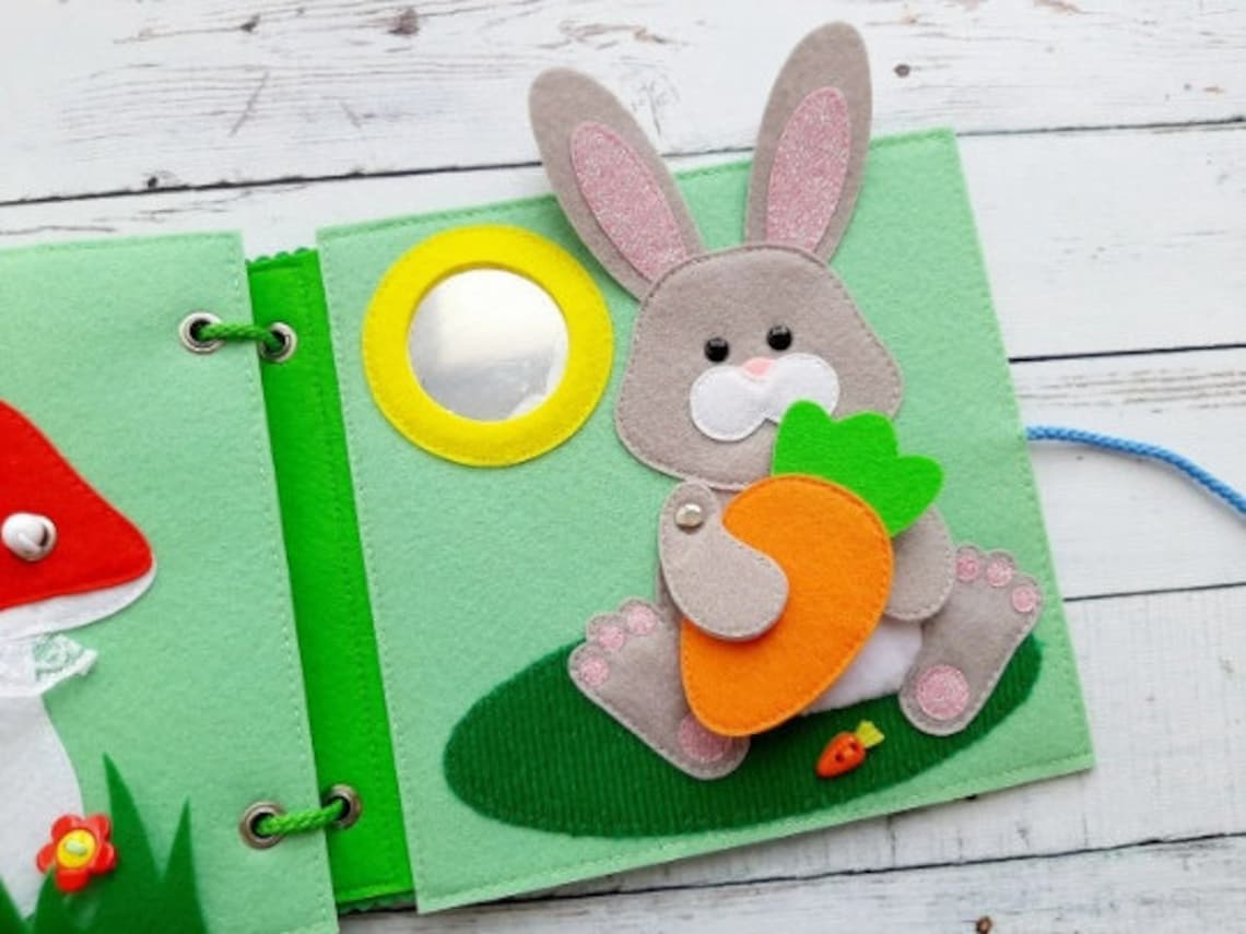 Forest Animals Quiet Book Pattern PDF Felt Book Template - Etsy Canada