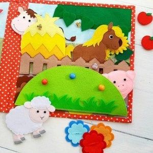 FARM Quiet Book PDF Pattern, Busy Book Pattern, Diy Quiet Book Pages ...
