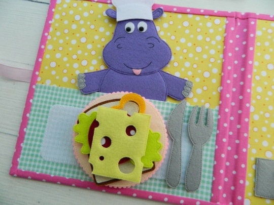 Cooking Quiet Book PDF Pattern, Busy Book Pattern, Diy Quiet Book Pages ...