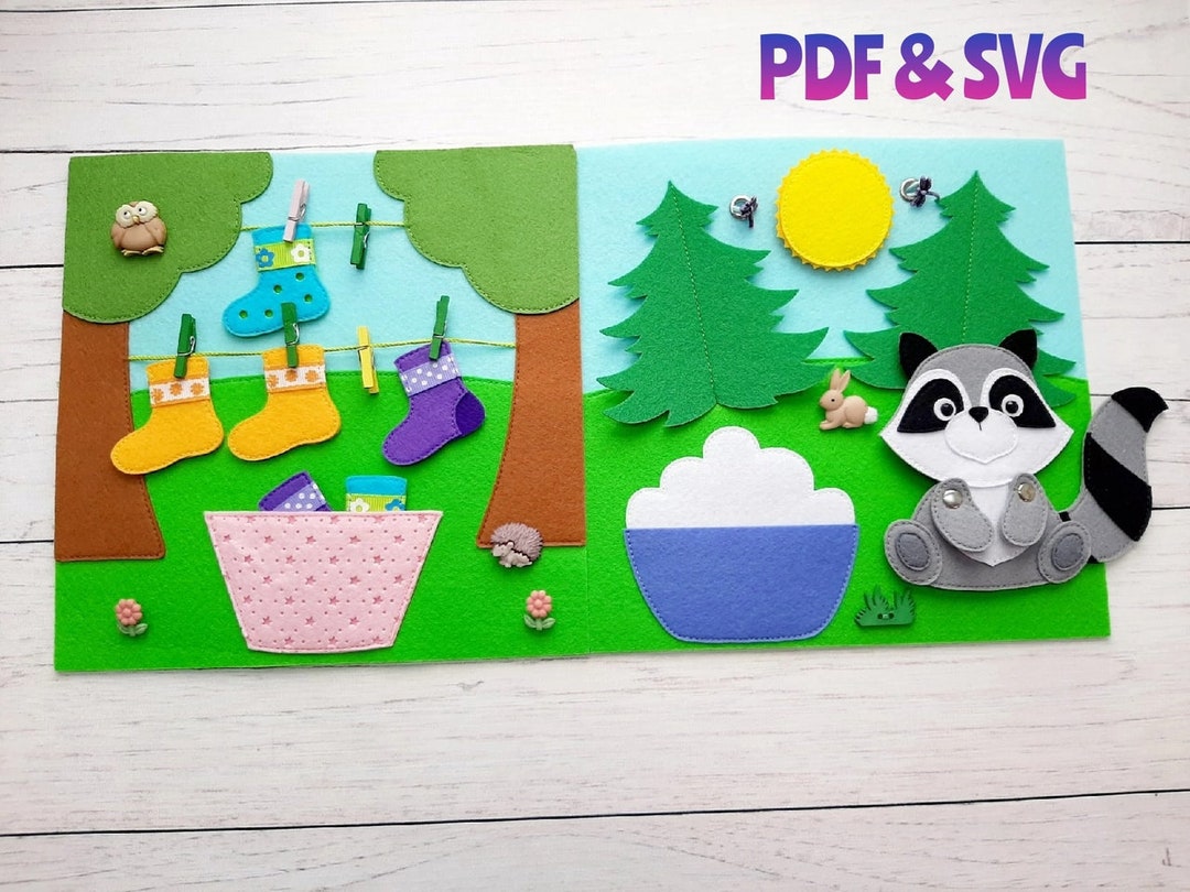 Quiet Book PDF Pattern, Busy Book Pattern, Diy Quiet Book Pages ...