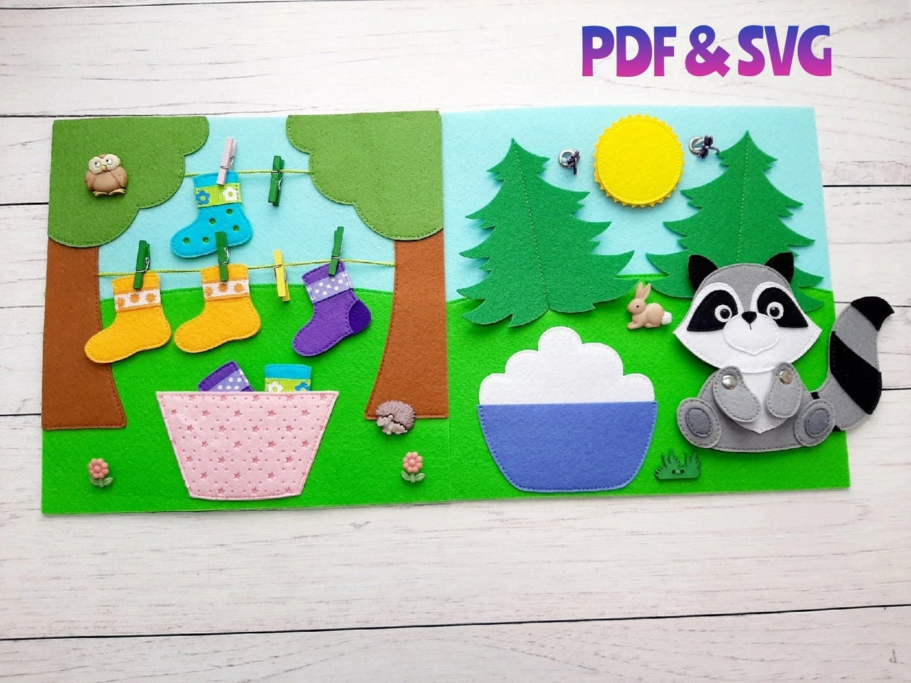 Quiet Book PDF Pattern, Busy Book Pattern, Diy Quiet Book Pages ...