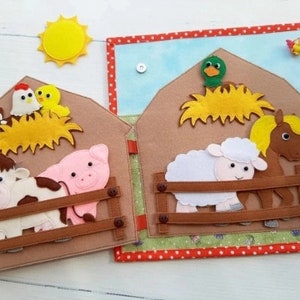 FARM Quiet Book PDF Pattern, Busy Book Pattern, Diy Quiet Book Pages ...