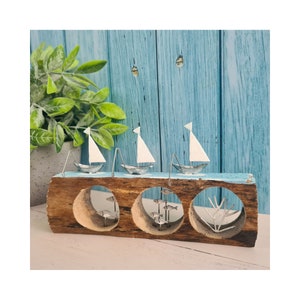 Yachts on Fish in Portholes / Miniature Quirky Nautical Gift Idea / Fun ...