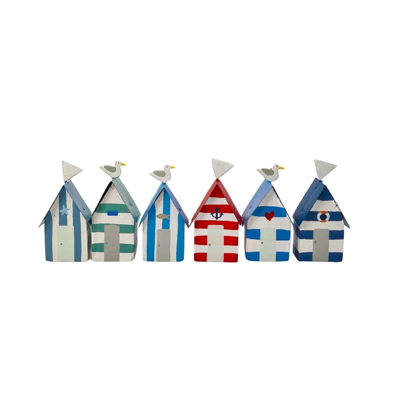 Miniature Handmade Beach Huts / Handmade and Hand Painted Wood - Etsy