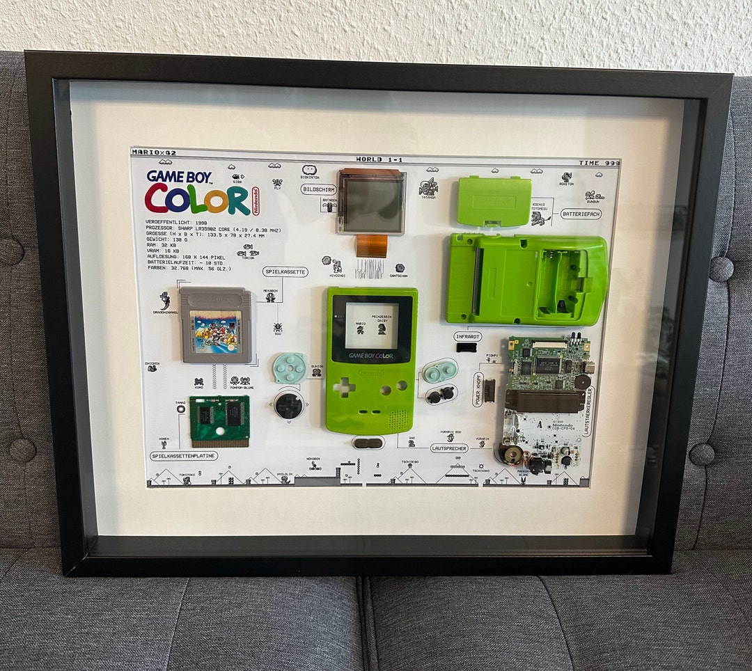 Gameboy Color Teardown Template Download English 29,7 42 cm - Etsy Portugal
