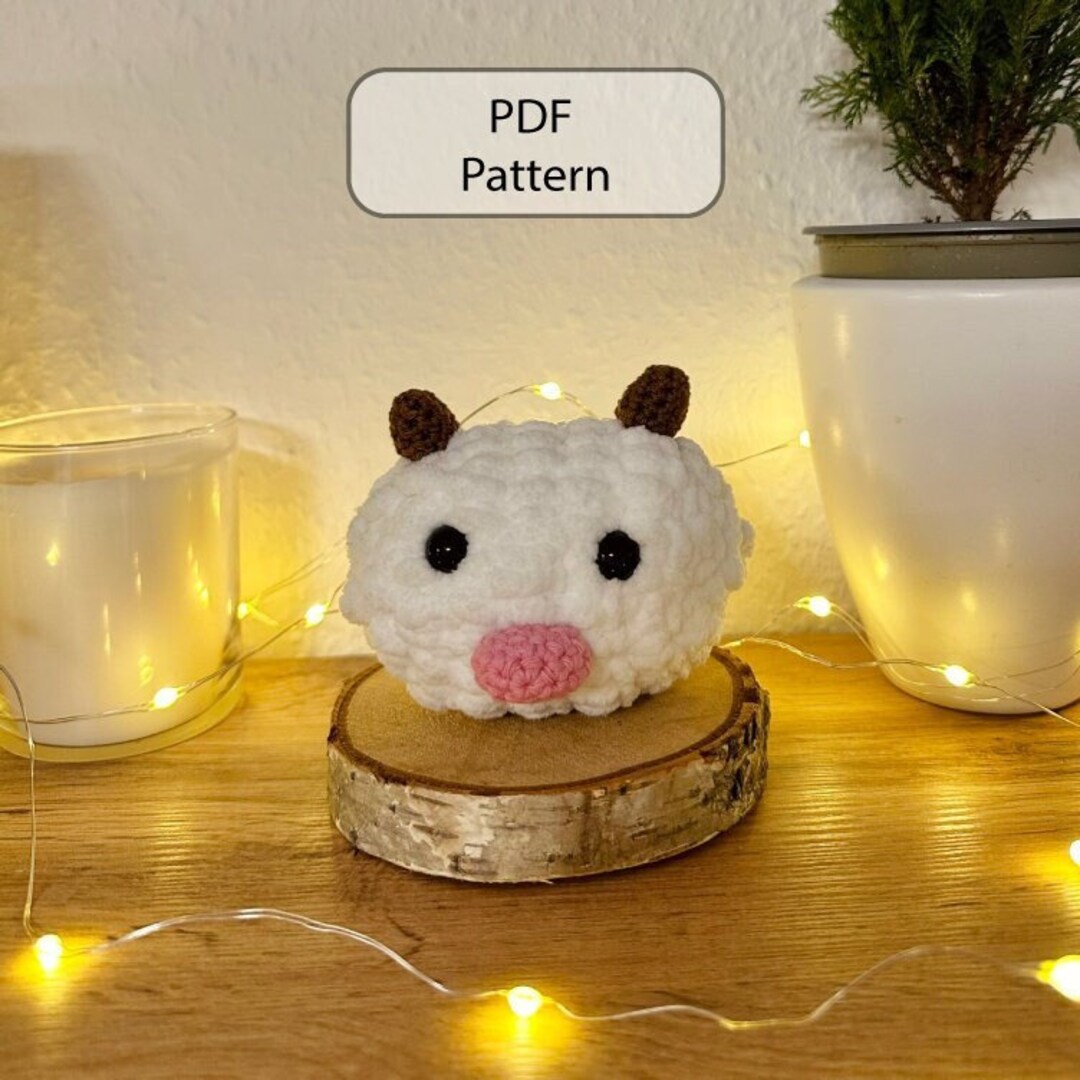 Crochet Pattern for White Cute Monster PDF - Etsy