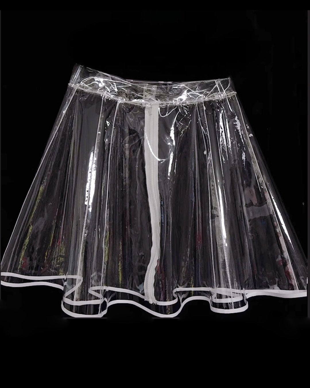 PVC SKIRT | Clear Vinyl | EDM Party Music Festival - Etsy
