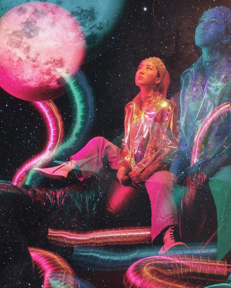 Metaverse Holographic Clear Rainbow Biker Iridescent Raincoat - Etsy