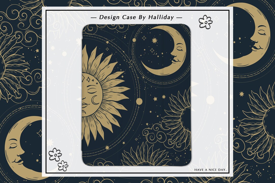 Sleeping Sun and Moon iPad Case iPad Cover for iPad 2021 iPad With ...