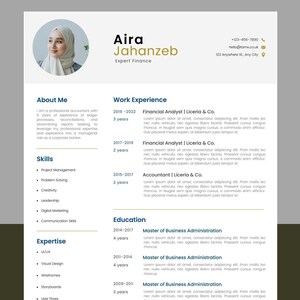 CV TEMPLATE Resume Canva. Professional Resume Template. Minimalist Executive. CV Template Free ...